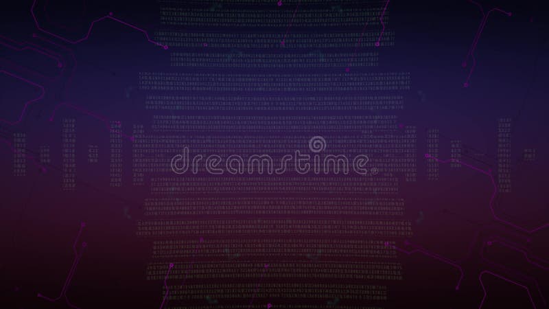 Computer Matrix with Numbers and Grid Stock Footage - Video of color ...