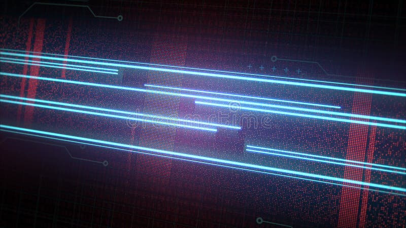 Computer Matrix with Numbers and Grid Stock Video - Video of background ...