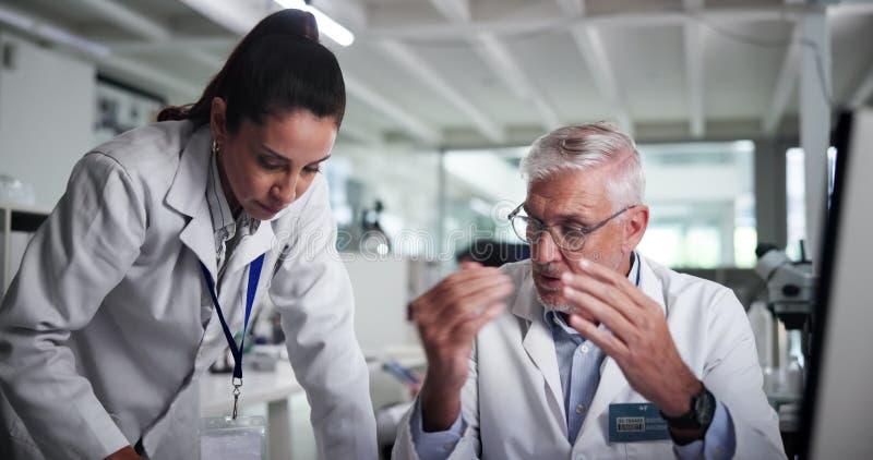 Computer, Medical and Science with People in Laboratory Together for ...