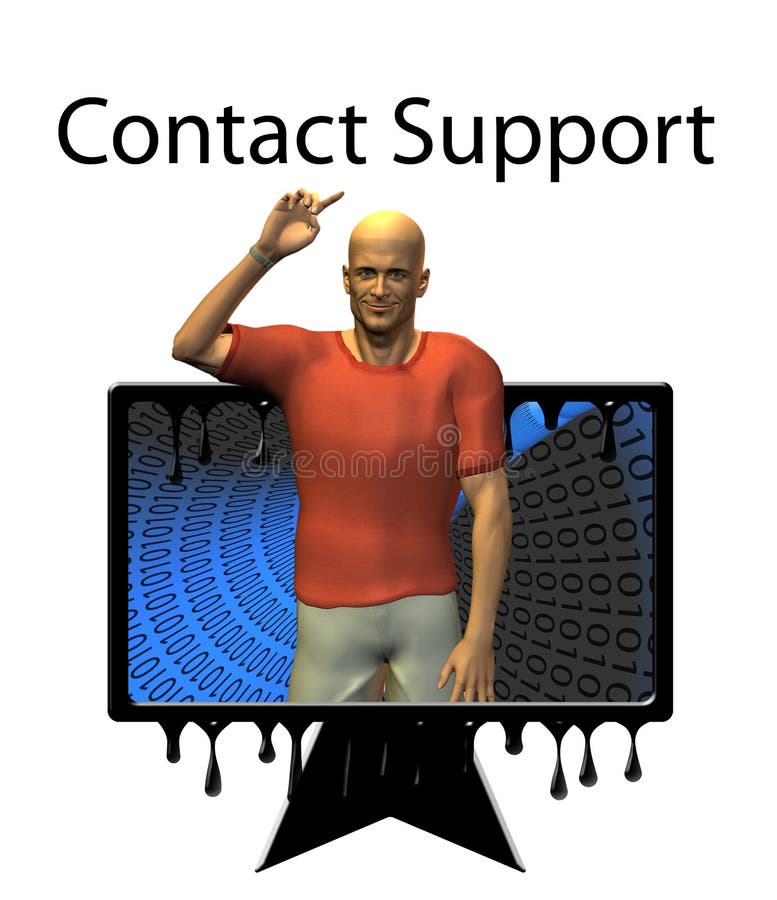 Computer Melt stock illustration. Illustration of overload - 3988542