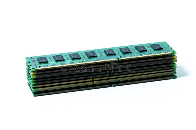 Computer Memory Card Close Up Memory Socket on Board Computer Server Stock Photo - Image of ...