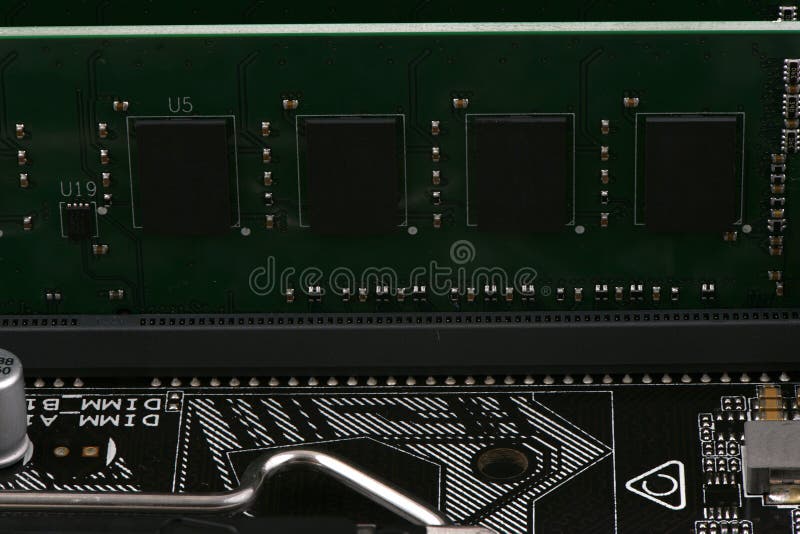 Computer memory chip stock photo. Image of computer - 145132802