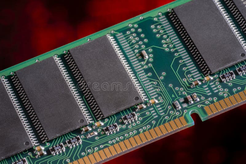 Computer memory closeup stock photo. Image of memory - 76127202