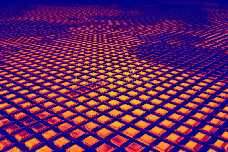 The Computer Memory of the Data Cell. 3D Illustration Stock ...