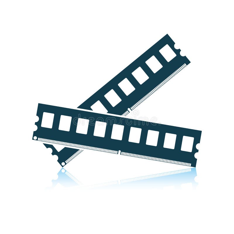 Computer memory icon stock vector. Illustration of motherboard - 145279252
