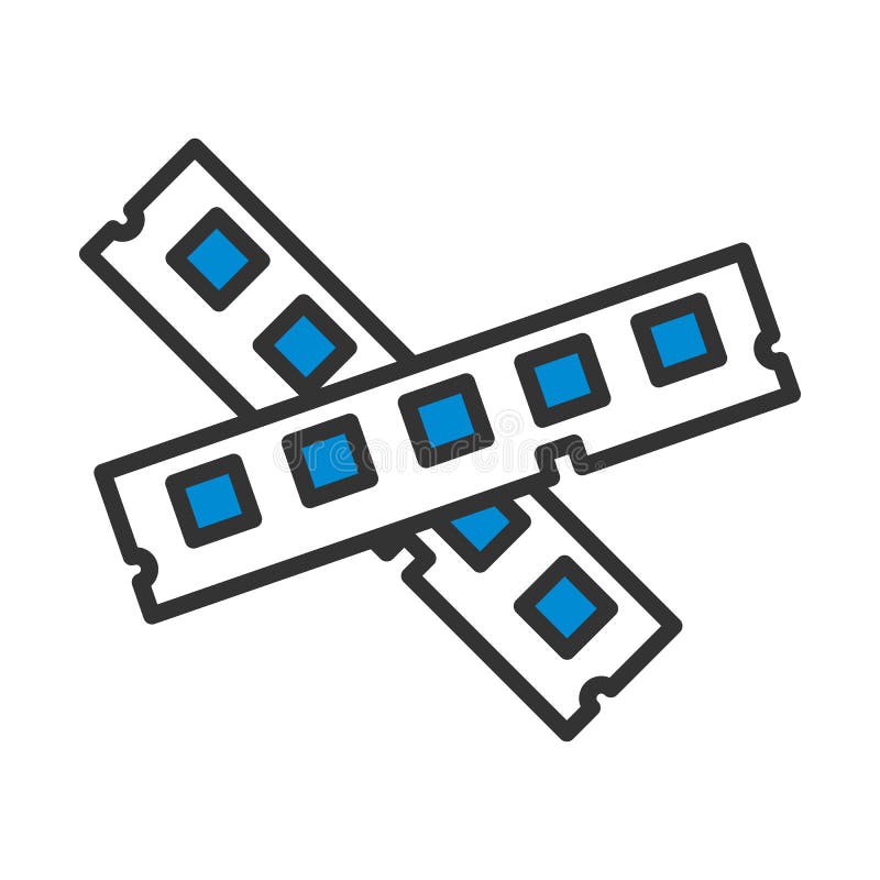 Computer Memory Icon stock vector. Illustration of information - 254548828