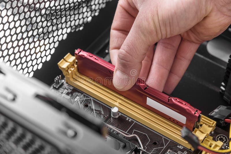 Computer Memory Installation Stock Photo - Image of medicine, leisure ...