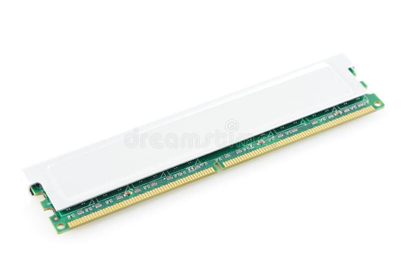 A Single Stick of Ram with Heat Sink Stock Image - Image of random ...