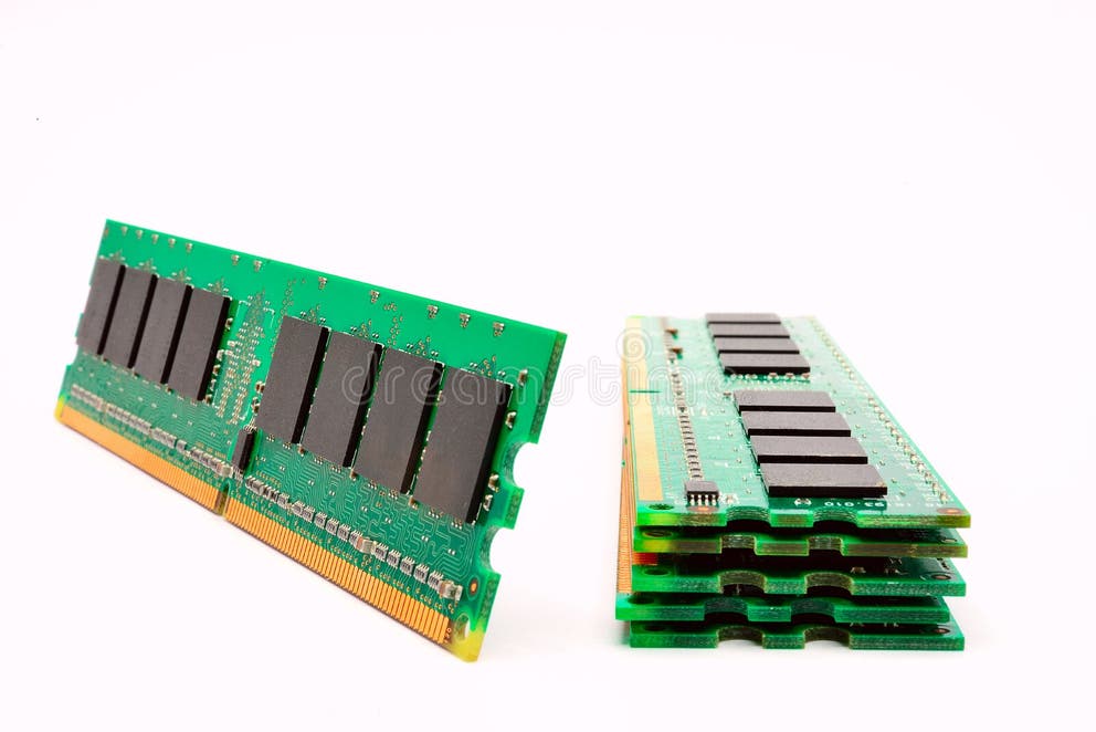 Computer Memory Modules Chip Electronic Stock Photo - Image of ...