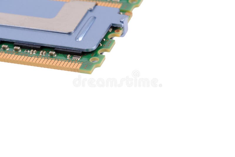 Computer Memory Modules on the White Background Stock Image - Image of ...