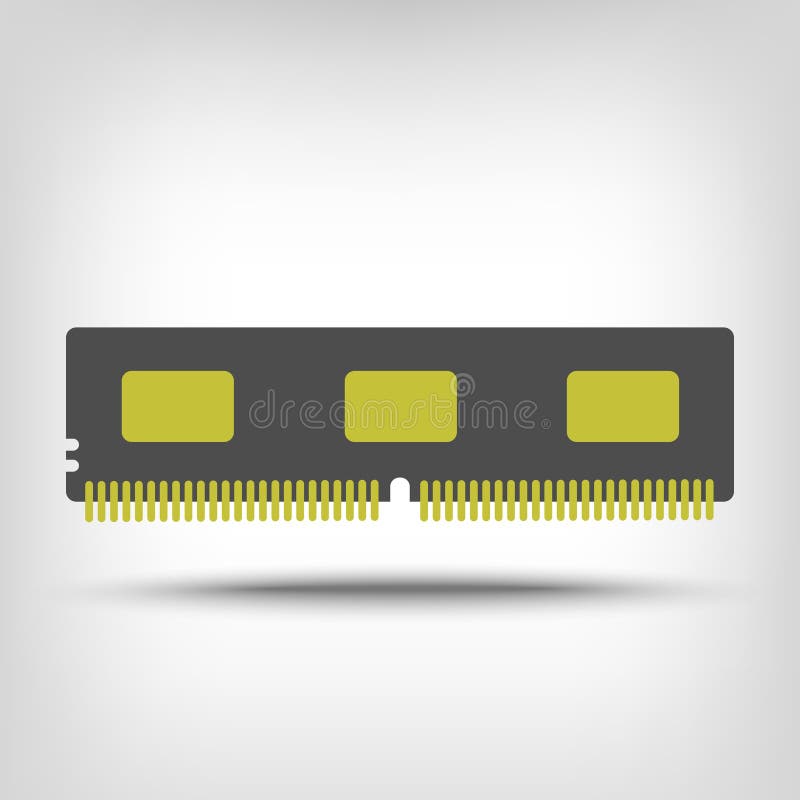 Set of DDR3 memory modules stock vector. Illustration of overclocker ...