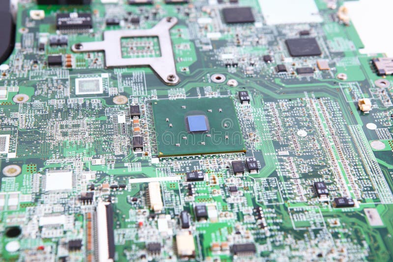 Computer Micro Circuit Board Stock Image - Image of macro, contacts ...