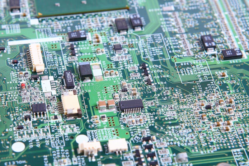 Computer Micro Circuit Board Stock Image - Image of component ...