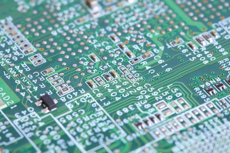 Computer Micro Circuit Board Stock Image - Image of component ...