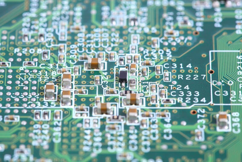 Computer Micro Circuit Board Stock Image - Image of module, contacts ...