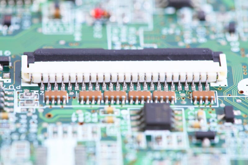 Computer Micro Circuit Board Stock Photo - Image of component ...