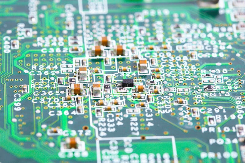 Computer Micro Circuit Board Stock Image - Image of motherboard ...
