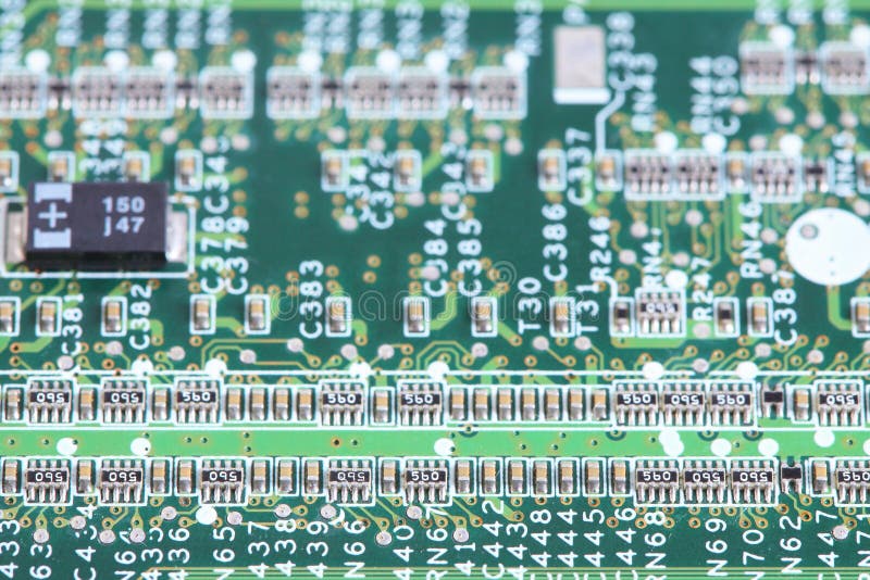Computer Micro Circuit Board Stock Photo - Image of component ...