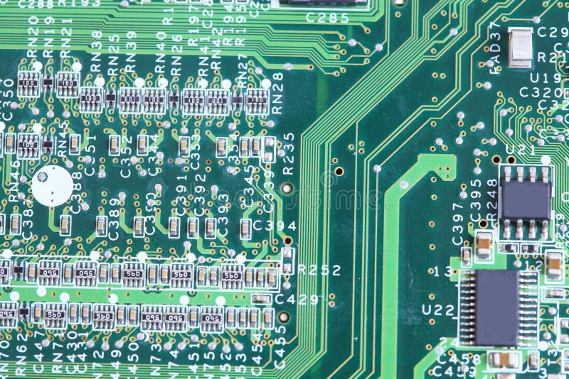 Computer Micro Circuit Board Stock Image - Image of module, contacts ...
