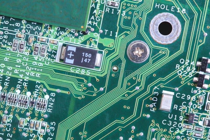 Computer Micro Circuit Board Stock Image - Image of closeup, board ...