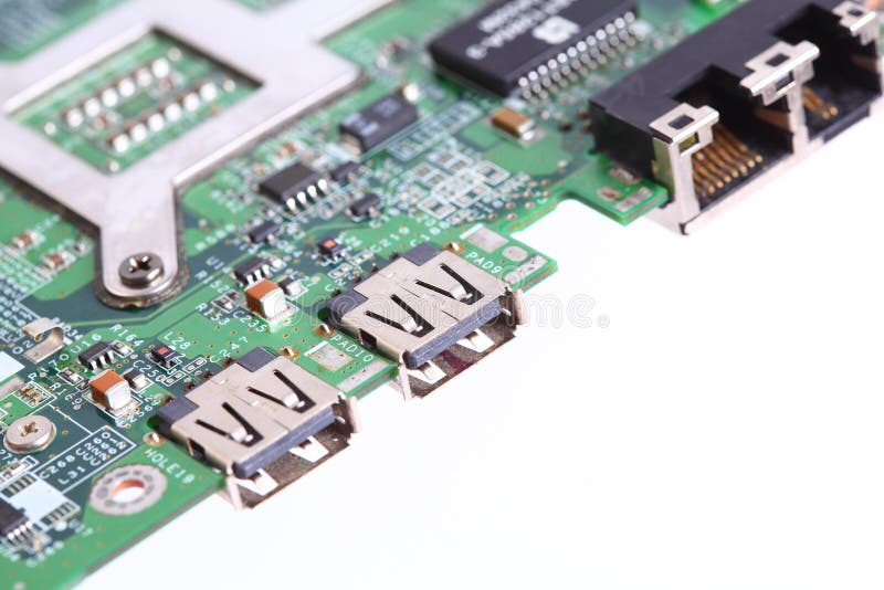 Computer Micro Circuit Board Stock Photo - Image of industrial ...