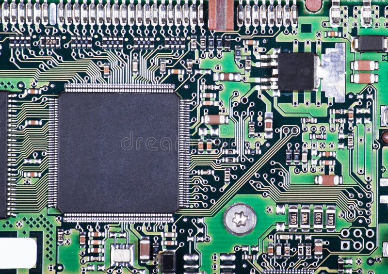 Computer Micro Circuit Board Stock Image - Image of board, peripheral ...
