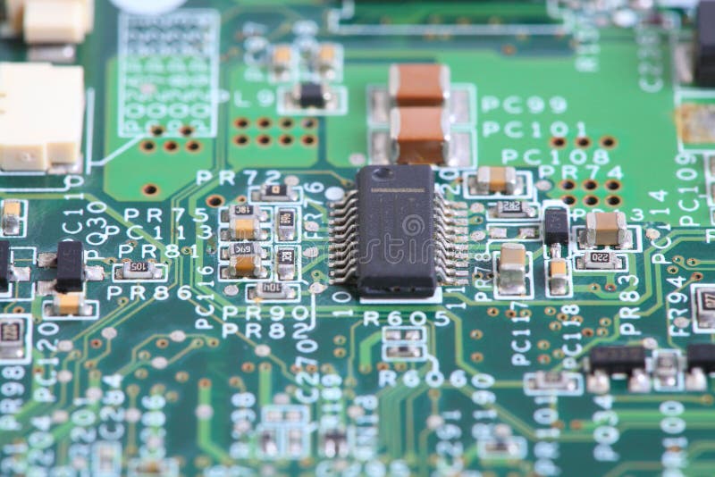 Computer Micro Circuit Board Stock Image - Image of closeup, board ...