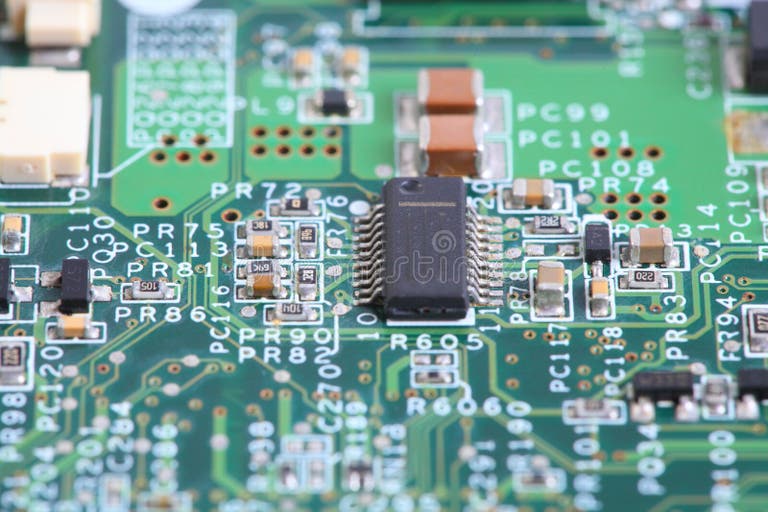 Computer Micro Circuit Board Stock Image - Image of closeup, board ...