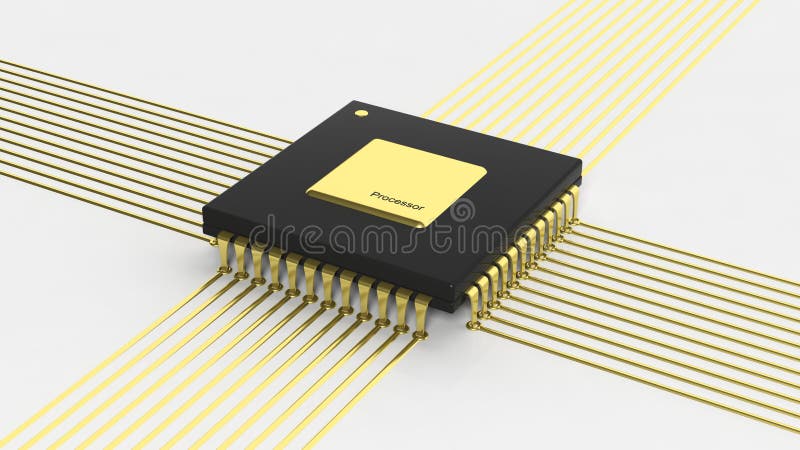 Central Microprocessors Stock Illustrations – 25 Central ...