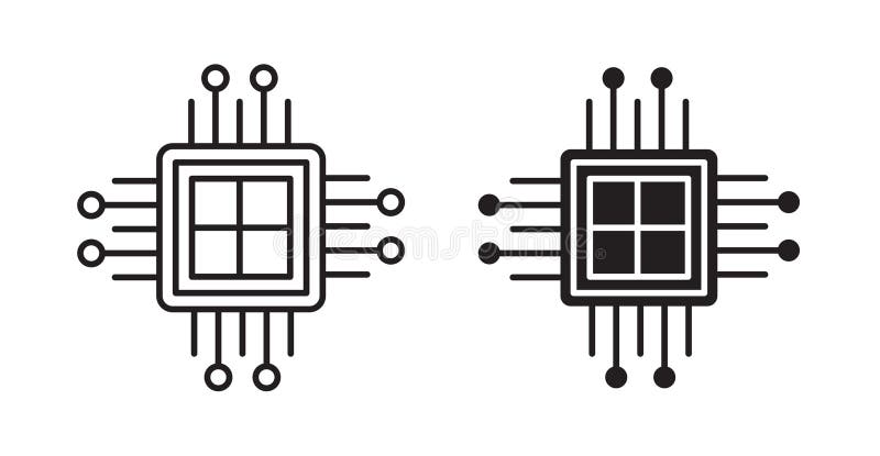 Laptop Microprocessor Stock Illustrations – 1,564 Laptop Microprocessor ...