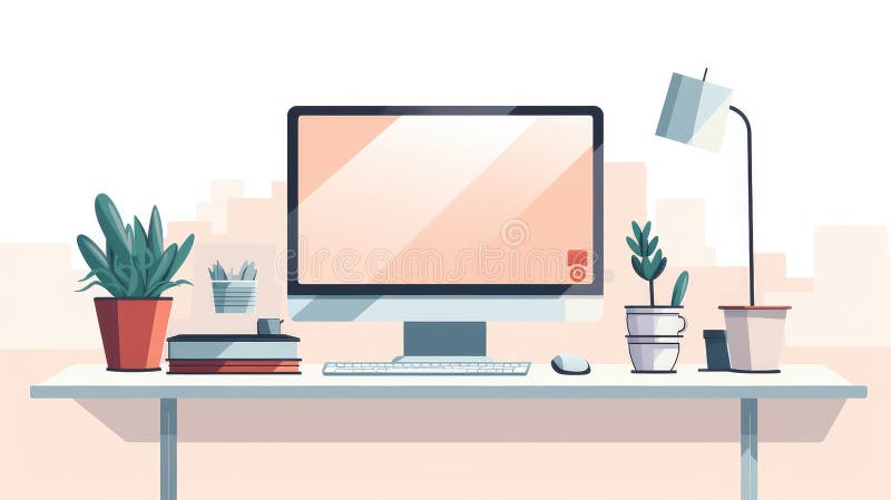 Computer Mill in Fall Leaves Stock Illustration - Illustration of ...