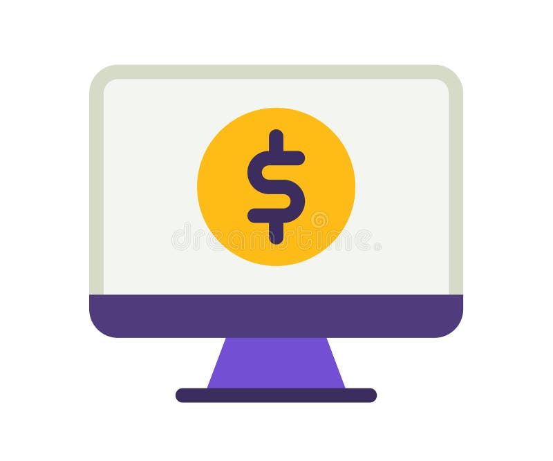 Monetize Icons Collection with Smooth Style Coloring Stock Vector ...