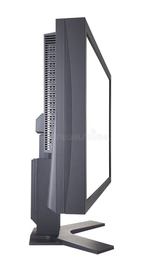 Flat Screen Computer Monitor Stock Photo - Image of modern, technology ...