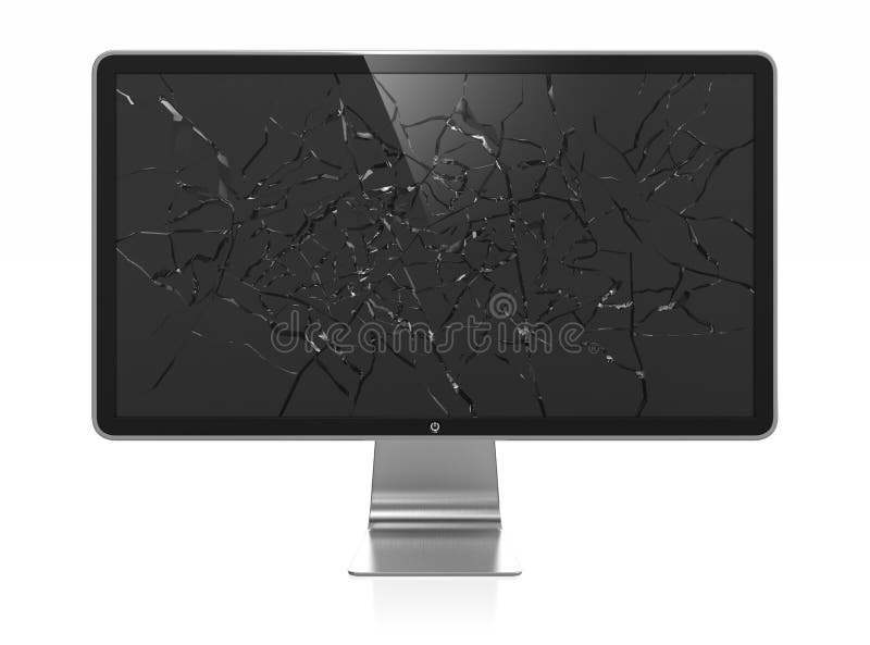 Smashed computer stock illustration. Illustration of electronic - 9990491