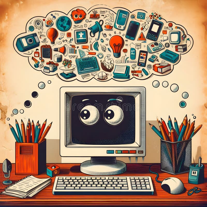 A Computer Monitor with Anthropomorphic Features, Such As Expressive ...