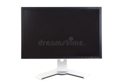Computer Monitor, Black Screen Stock Image - Image of blank, electronic ...