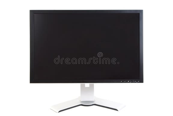 Computer Monitor, Black Screen Stock Image - Image of blank, electronic ...
