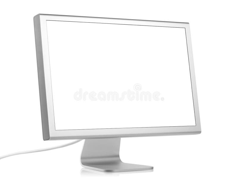 Computer Monitor, Like Mac with Blank Screen. Stock Photo - Image of ...