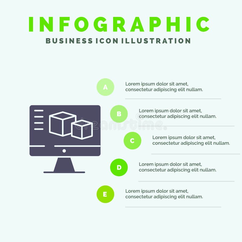 Computer, Monitor, Box, Computing Infographics Presentation Template. 5 ...