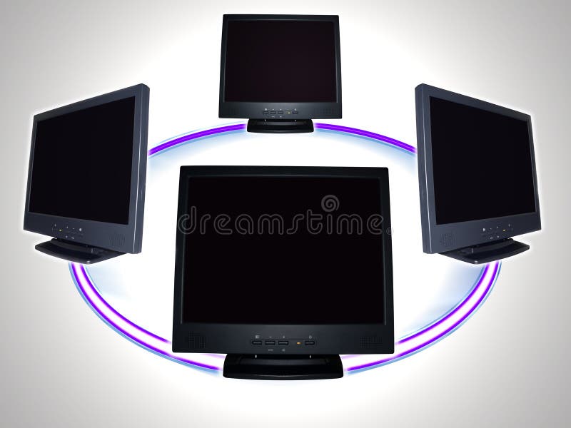 Computer Monitor - Computer Network Stock Photo - Image of technology ...