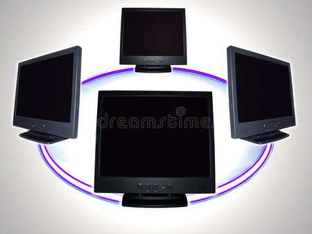 Computer Monitor - Computer Network Stock Photo - Image of technology ...