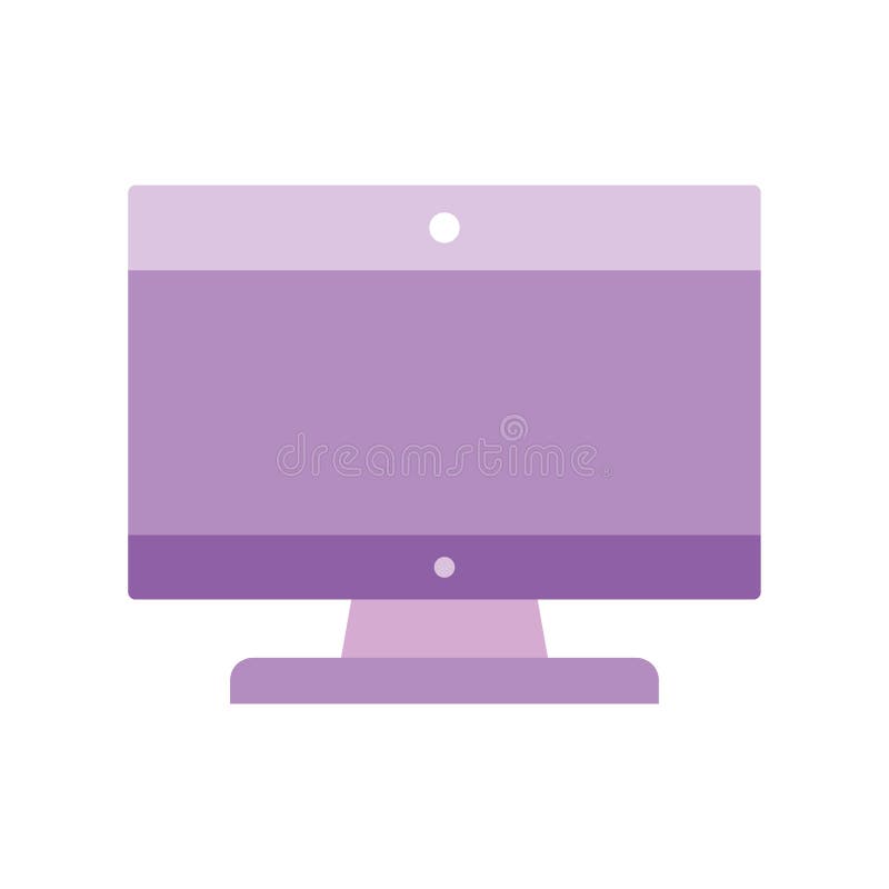 Computer Monitor Device Technology Digital Cartoon Stock Vector ...
