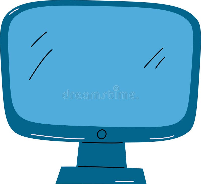 Computer Monitor Device stock vector. Illustration of icon - 285676935