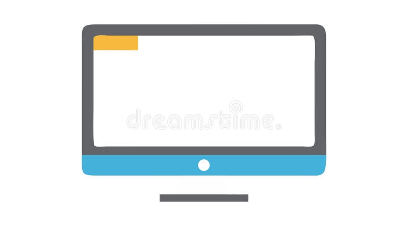 Computer Monitor Display, Digital Screen Technology, Vector Design ...