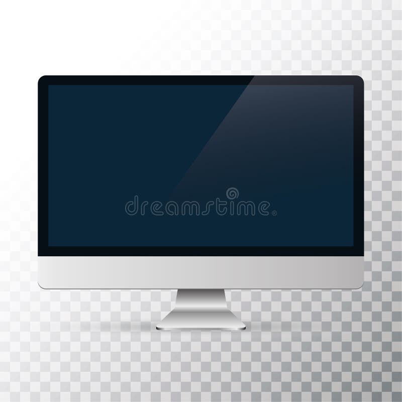 Set of Computer Monitor, Laptop, Smartphone and Tablet with Empty ...