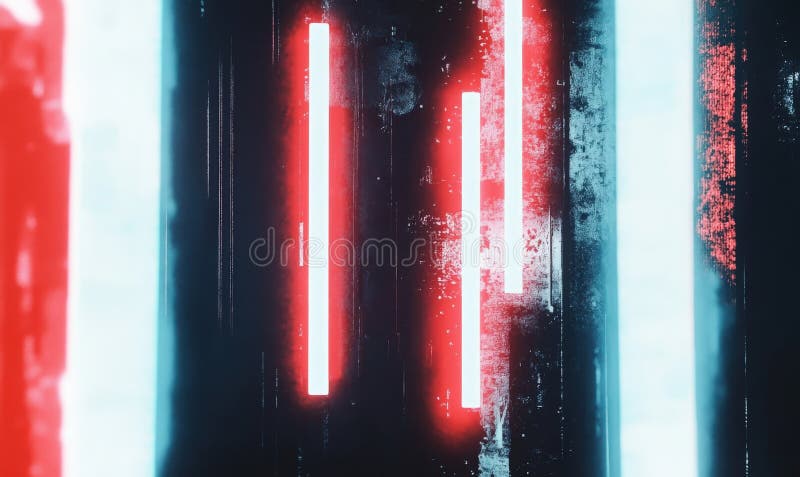 A Computer Monitor Displaying an Animated Red and Blue Wave Pattern ...