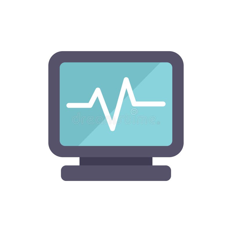 Computer Monitor Displaying Ekg Heartbeat in Hospital Stock Vector ... Computer Monitor Displaying Ekg Heartbeat in Hospital Stock Vector ...