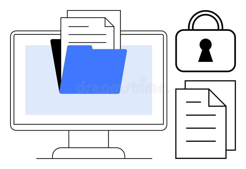 Digital Document Management and Security with Files, Folders, and Lock ...