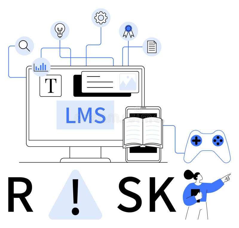 Conceptual Design Highlighting Learning Management System with Elements ...