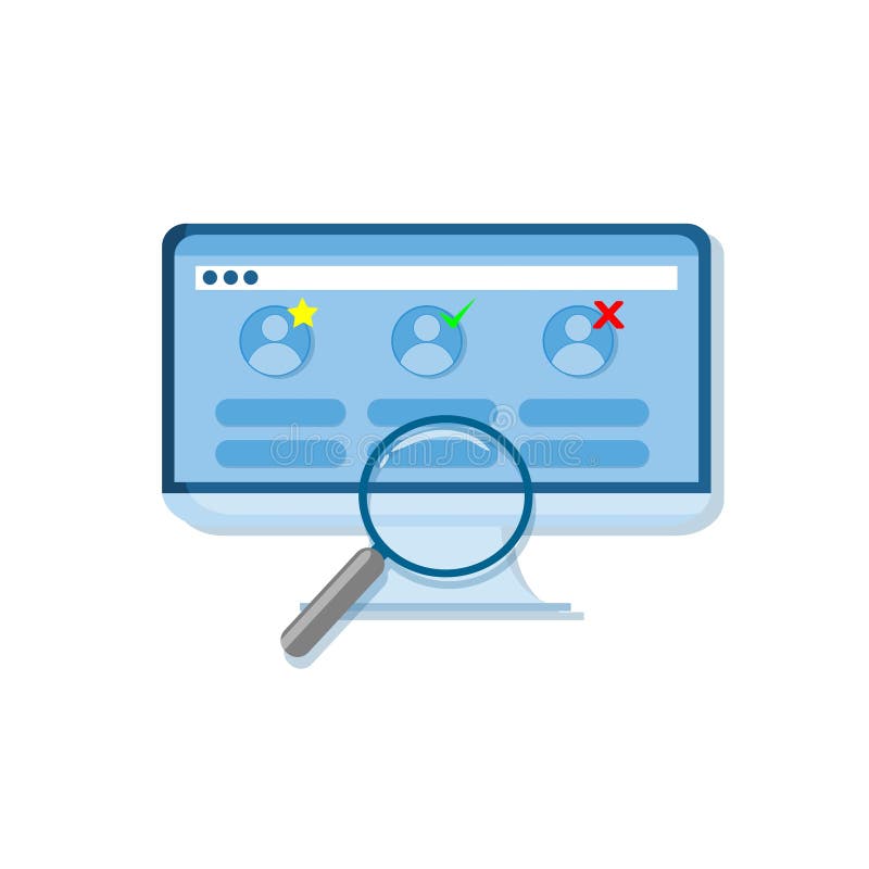 Lost account search stock vector. Illustration of account - 361781097